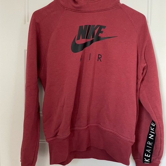 Nike | Tops | Nike Air Hoodie In Rusty Red | Poshmark
